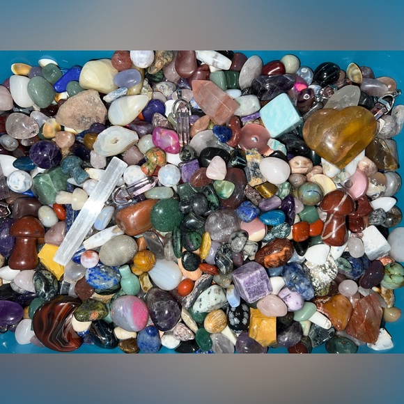 Art | Crystal Confetti Scoop 12lb Tumbled Raw Natural Stones Quartz ...